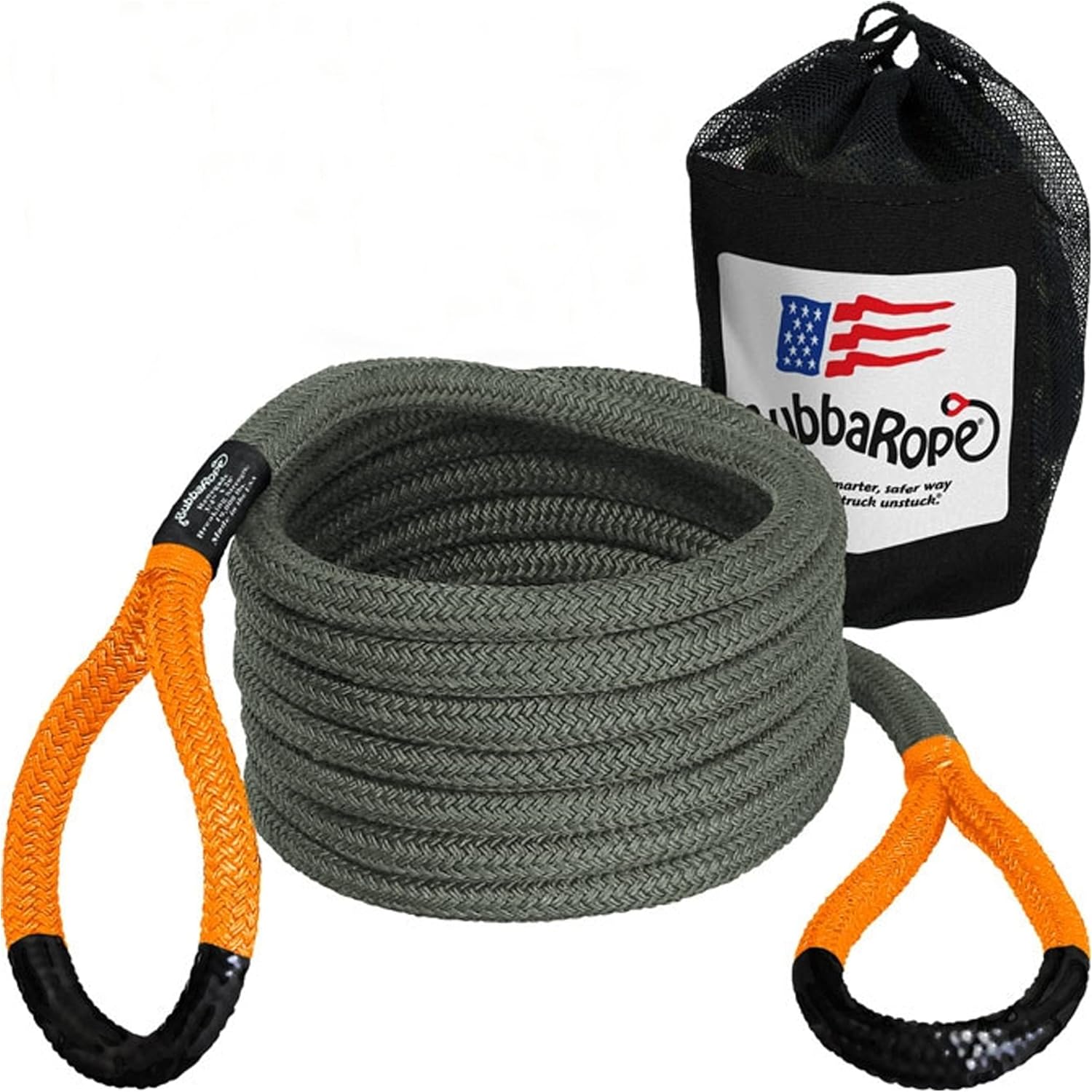 Bubba Rope Defender Kinetic Recovery Rope 3/4" x 30' with Gator-Ize Vi ...